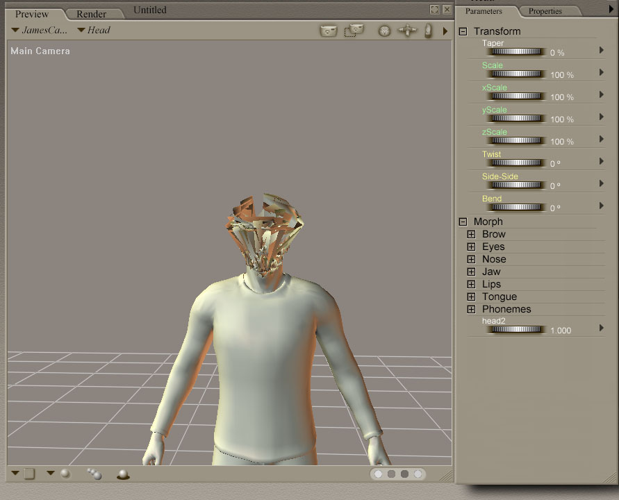 Maya modelled morphs exploding in poser | Renderosity